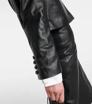 JOSEPH Cropped Leather Jacket