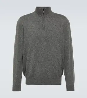Loro Piana Cashmere Half-zip Sweater - Grey