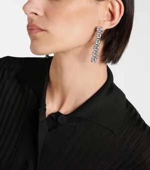 JIL SANDER Crystal Drop Earrings