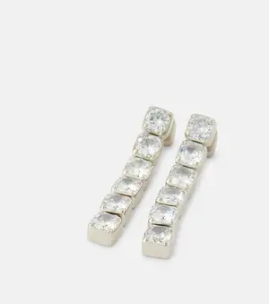 JIL SANDER Crystal Drop Earrings