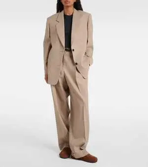 THE ROW Tor Wide-leg Pants - Beige