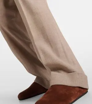 THE ROW Tor Wide-leg Pants - Beige