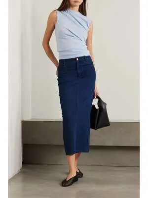 Tove Sera Denim Midi Skirt