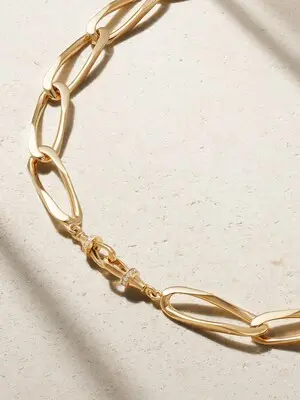 MARIE LICHTENBERG Gourmette 18-karat Diamond Necklace