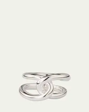 LIÉ STUDIO The Agnes Knot-tie Ring - Silver