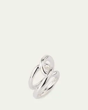 LIÉ STUDIO The Agnes Knot-tie Ring - Silver