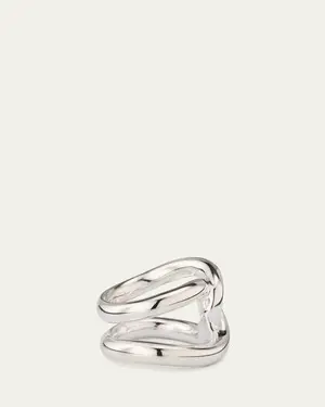 LIÉ STUDIO The Agnes Knot-tie Ring - Silver