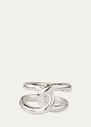 LIÉ STUDIO The Agnes Knot-tie Ring - Silver