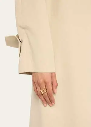 LIÉ STUDIO The Agnes Knot-tie Ring - Silver