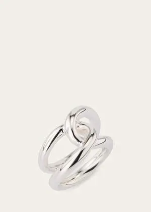 LIÉ STUDIO The Agnes Knot-tie Ring - Silver