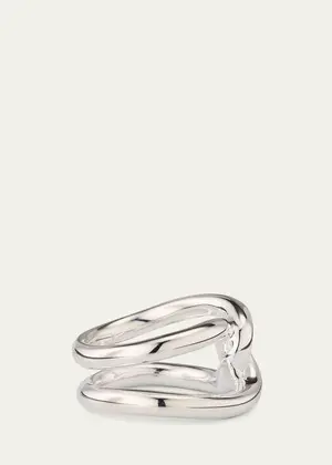 LIÉ STUDIO The Agnes Knot-tie Ring - Silver