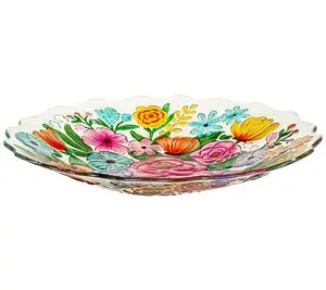 EVERGREEN 18' Bundle Of Flowers Bird Bath