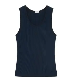 Loewe Silk Logo-embroidered Tank Top