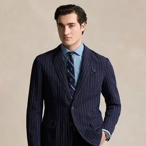 Ralph Lauren Polo Soft Modern Pinstripe Twill Jacket