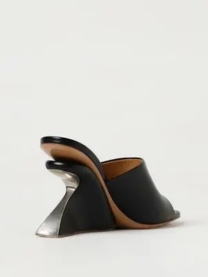 Off-White Heeled Sandal - Black