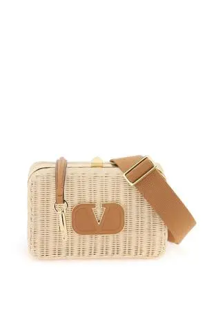 Valentino Garavani Hard Straw Clutch Bag