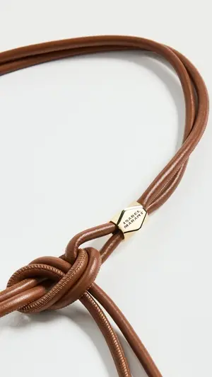 Isabel Marant Étoile Silvia Leather Belt - Cognac/gold