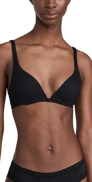 Natori Verge Convertible Plunge Contour Underwire Bra - Black
