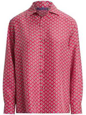Ralph Lauren Cagney Printed Silk Blouse
