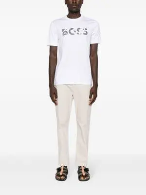 BOSS Logo-appliqué Cotton T-shirt