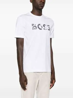 BOSS Logo-appliqué Cotton T-shirt