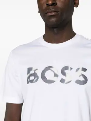 BOSS Logo-appliqué Cotton T-shirt