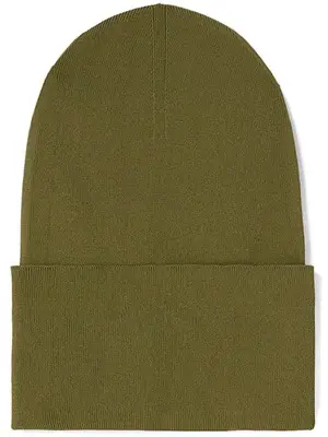 JIL SANDER Turn-up Ribbed Bucket Hat - Green