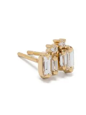 SUZANNE KALAN 18kt Yellow Diamond Stud Earrings - Gold