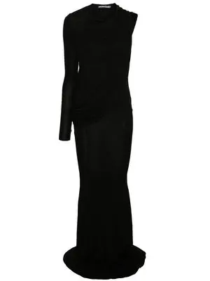ANDREĀDAMO Asymmetric Draped Maxi Dress