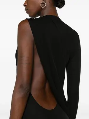 ANDREĀDAMO Asymmetric Draped Maxi Dress