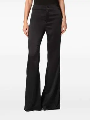 Philipp Plein Flared Satin Trousers
