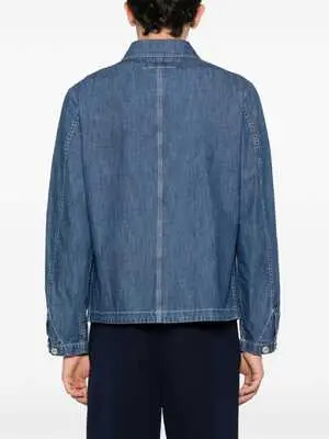 C.P. COMPANY Logo-print Denim Jacket - Blue