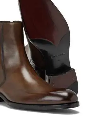 TOM FORD Leather Ankle Boots - Brown