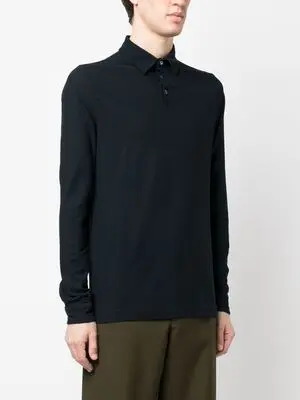 ZANONE Ice Cotton Polo Shirt - Blue