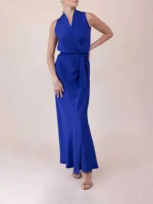 PETER COHEN Vickie Silk Maxi Dress