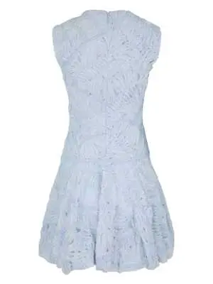 Simkhai Vallan Ruffle-detail Minidress - Blue