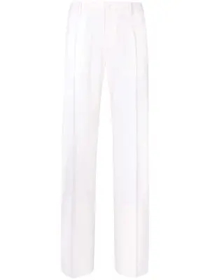Dolce & Gabbana Straight-leg Tailored Trousers - White