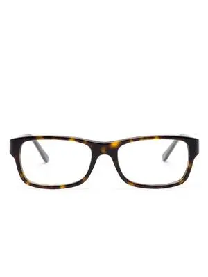 Ray-ban Rectangle-frame Eyeglasses - Brown