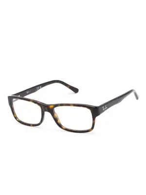 Ray-ban Rectangle-frame Eyeglasses - Brown