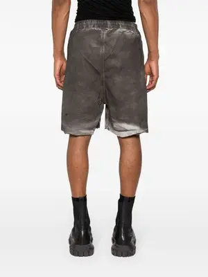 Rick Owens Long Boxers Faded-effect Shorts