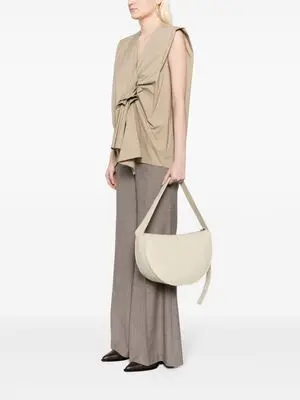 YU MEI Antonia Leather Shoulder Bag - Neutrals