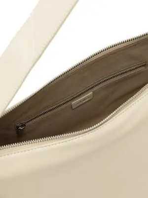 YU MEI Antonia Leather Shoulder Bag - Neutrals