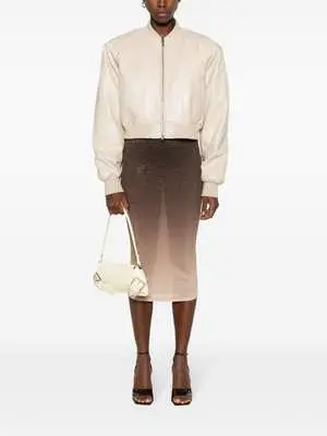 ANDREĀDAMO Rhinestone-embellished Midi Skirt