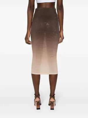 ANDREĀDAMO Rhinestone-embellished Midi Skirt