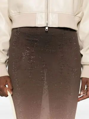 ANDREĀDAMO Rhinestone-embellished Midi Skirt