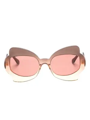 Marni Oversize-frame Sunglasses - Brown