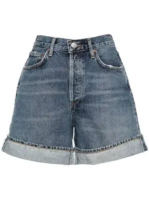 AGOLDE Dame Denim Shorts - Blue