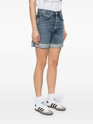 AGOLDE Dame Denim Shorts - Blue