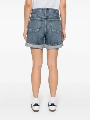 AGOLDE Dame Denim Shorts - Blue