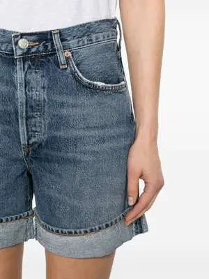 AGOLDE Dame Denim Shorts - Blue